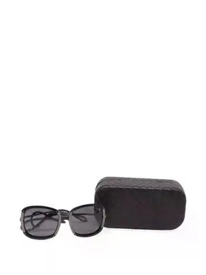 Bottega Veneta Intrecciato Strap Square Sunglasses