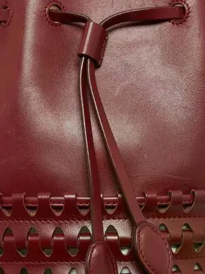 Alaïa Cut-out Drawstring Bucket Bag