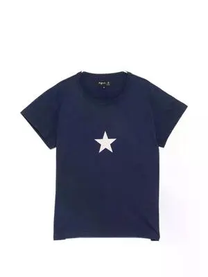 AGNES B. Star-print T-shirt - Blue