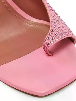 Amina Muaddi Shiona Rhinestone-embellished Heeled Sandals