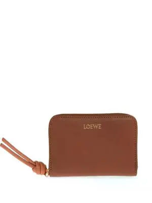 Loewe Logo-print Leather Wallet - Brown