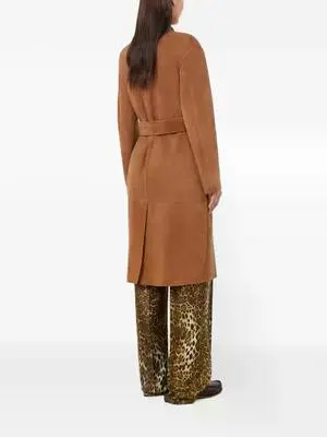 Max Mara Belted Suede Coat