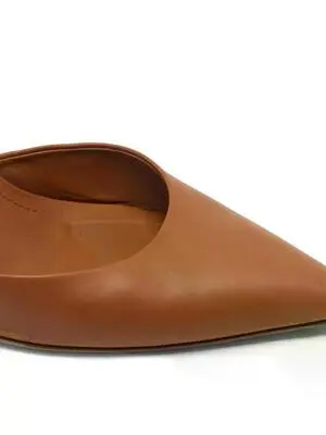 Fendi Slingback Pumps With Sculptural Wedge Heel - Brown