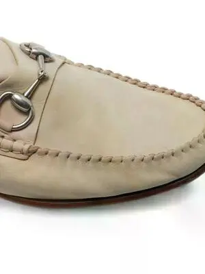 Gucci Horsebit Nubuck Loafers