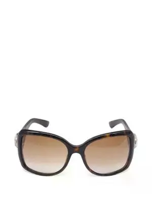 Gucci Tortoiseshell Effect Square Frame Sunglasses