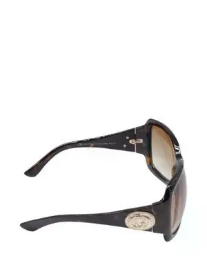 Gucci Tortoiseshell Effect Square Frame Sunglasses