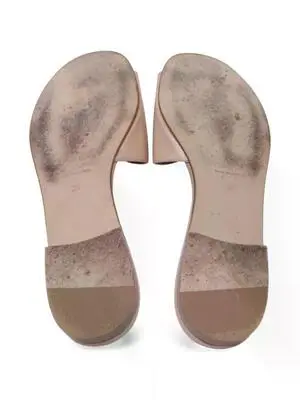 Manolo Blahnik Patent Leather Flat Sandals