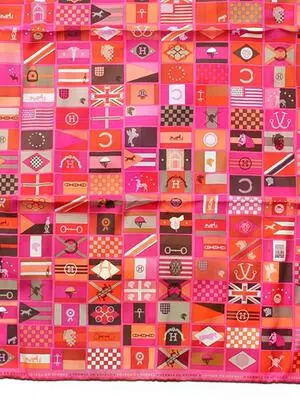 Hermès 2000-2026 En Voyage Silk Scarf 90 Scarves