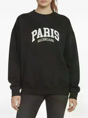 Balenciaga Unifit Logo-embroidered Sweatshirt
