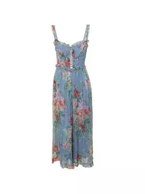 Zimmermann Bellitude Floral-print Jumpsuit - Blue