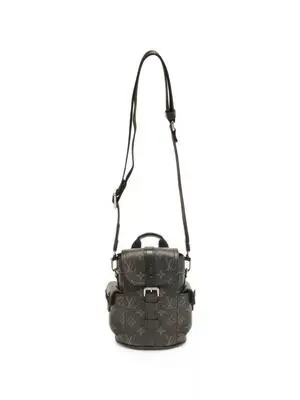 LOUIS VUITTON Nano Christopher Monogram-eclipse Backpack - Black