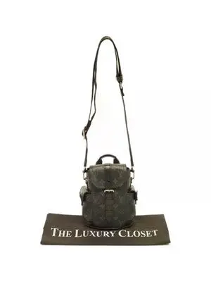 LOUIS VUITTON Nano Christopher Monogram-eclipse Backpack