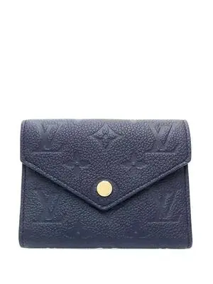 LOUIS VUITTON 2021-2026 Monogram Empreinte Victorine Wallet Small Wallets - Blue