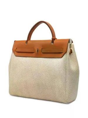 Hermès 2002 Toile Herbag Pm Satchel