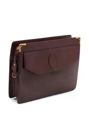 Cartier Must De Leather Clutch Bag