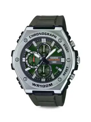 Casio Logo-print 52.3mm Watch - Green