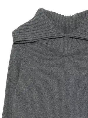 Victoria Beckham Wide-collar Ribbed-knit Sweater