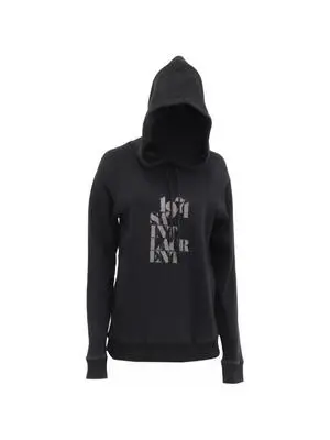 Saint Laurent Logo-print Hoodie - Black