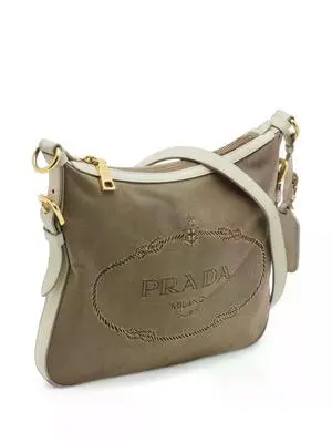 Prada Logo Print Crossbody Bag