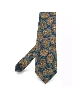 Valentino Garavani Printed Silk Tie - Blue