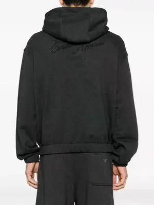 Emporio Armani Zip-up Hooded Jacket - Grey
