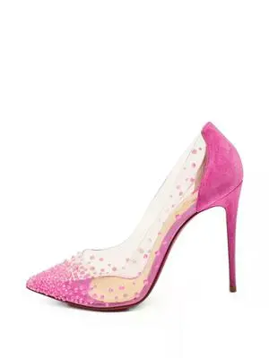 CHRISTIAN LOUBOUTIN Degrastrass Crystal-embellished Pumps - Pink