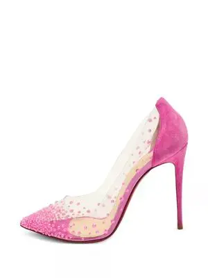 CHRISTIAN LOUBOUTIN Degrastrass Crystal-embellished Pumps - Pink