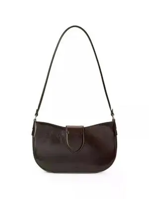 Polo Ralph Lauren Logo-engraved Leather Shoulder Bag