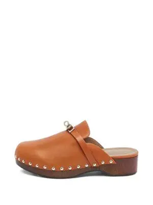 Hermès Carlotta Leather Mules