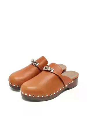 Hermès Carlotta Leather Mules