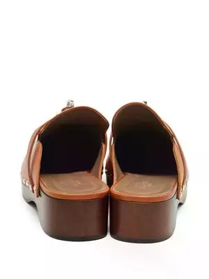 Hermès Carlotta Leather Mules