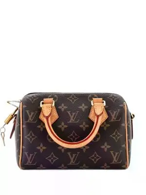 LOUIS VUITTON Speedy Bandouliere Bag Monogram Canvas 20 Crossbody Bag - Brown