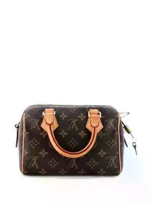 LOUIS VUITTON Speedy Bandouliere Monogram Canvas Bag - Brown