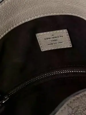 LOUIS VUITTON Babylone Handbag Mahina Leather Pm Hobo Bag - Neutrals