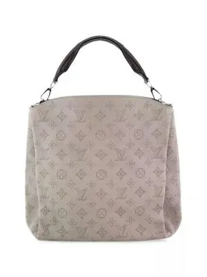 LOUIS VUITTON Mahina Leather Pm Hobo Bag - Neutrals
