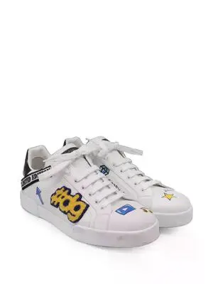 Dolce & Gabbana Leather Patch Detail Sneakers