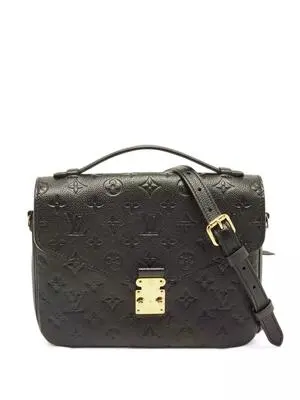 LOUIS VUITTON 2019 Pochette Métis Monogram Empreinte Shoulder Bag - Black