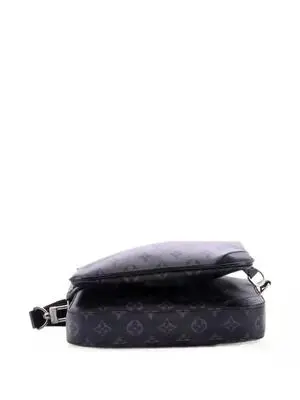 LOUIS VUITTON Trio Messenger Bag Reverse Monogram Eclipse Canvas Crossbody Bag