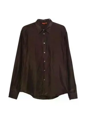 Barena Venezia Maridola Long-sleeve Button-down Shirt - Brown