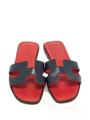 Hermès Oran H Cut-out Flat Sandals
