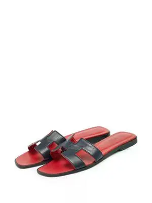 Hermès Oran H Cut-out Flat Sandals