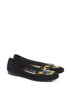 Dior Embellished Flat Pumps