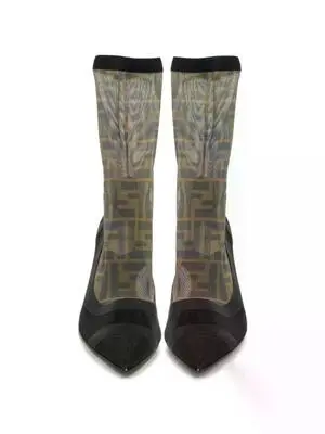 Fendi Colibri Lace Sock Boots