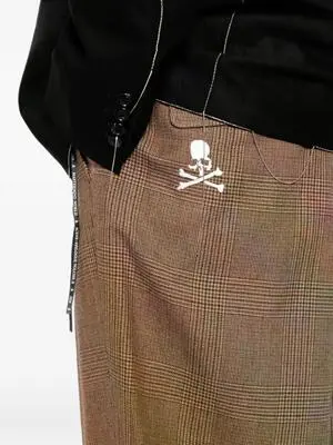 MASTERMIND WORLD Glen-check Pleated Trousers