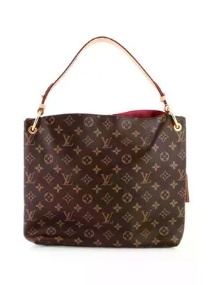 LOUIS VUITTON Graceful Handbag Monogram Canvas Pm Hobo Bag - Brown