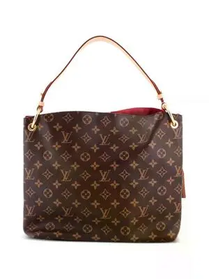 LOUIS VUITTON Monogram Canvas Pm Hobo Bag - Brown