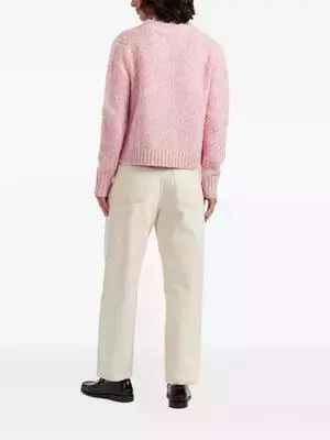 Chinti & Parker Heart-motif Melange Cardigan