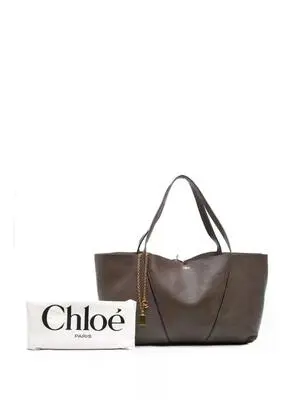 Chloé 2026 Grained Calfskin Spin East West Tote Bag