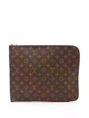 LOUIS VUITTON 1995 Monogram Poche Documents Portfolio Business Bag
