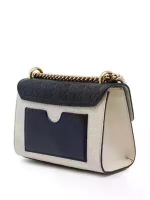 Gucci 2016-2026 Small Bicolor Guccissima Padlock Crossbody Bag - Black